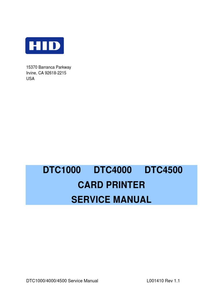 DTC1000 4000 4500 | PDF | Electrostatic Discharge | Printer (Computing)