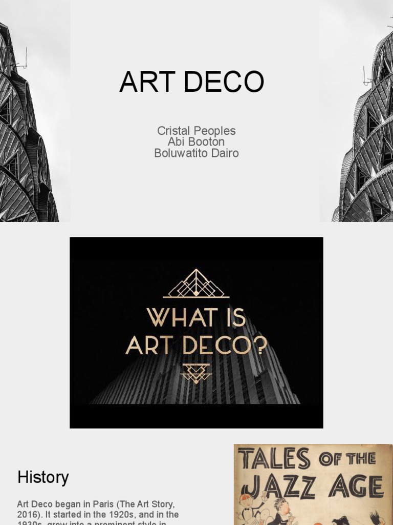 Art Deco Presentation | PDF | Art Deco | Style