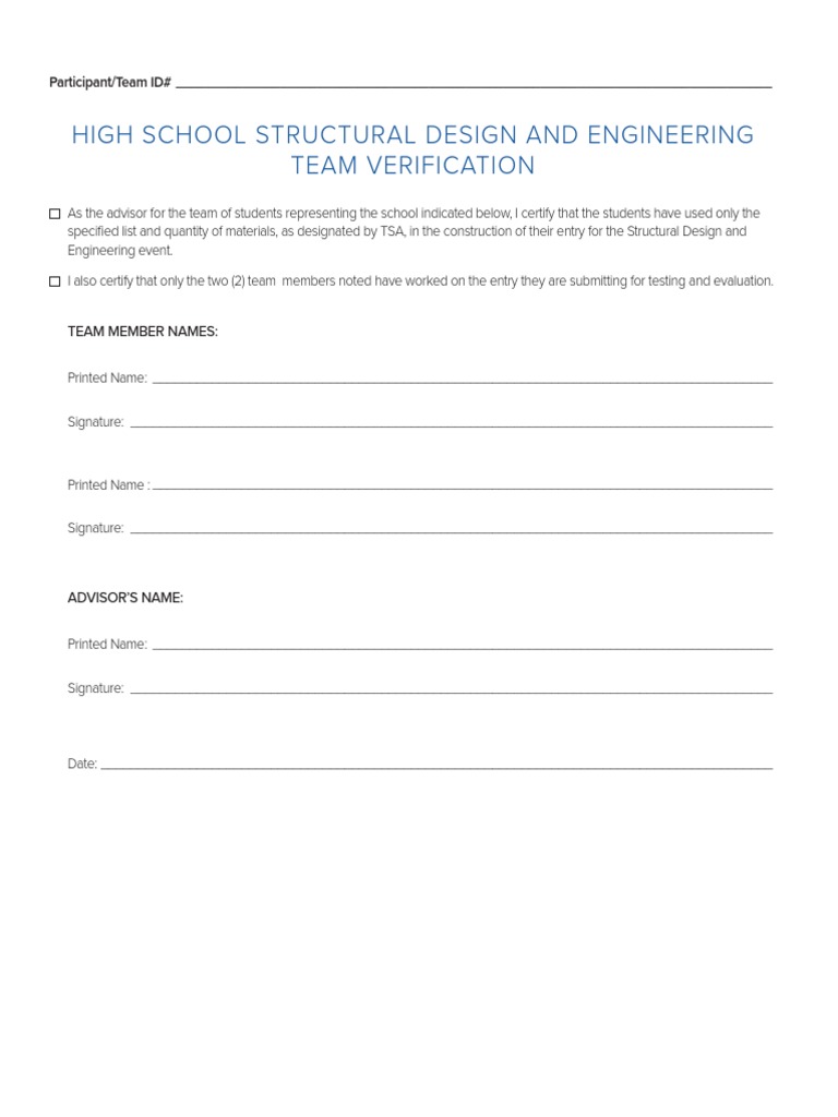Hs Structural Verification Form | PDF