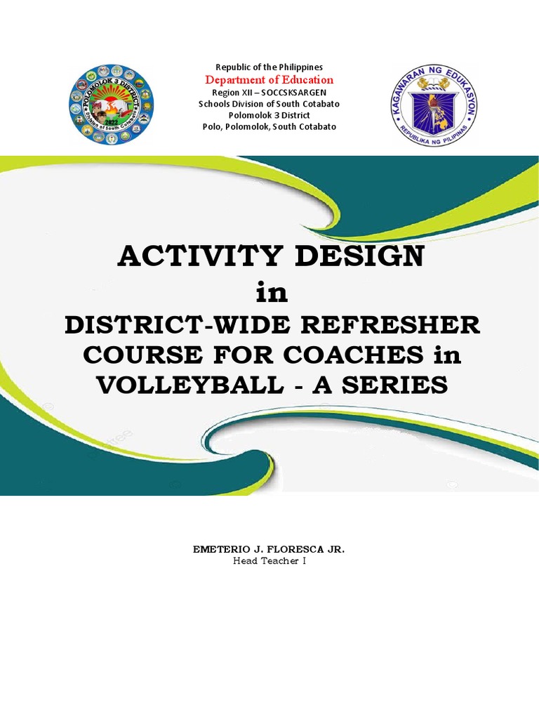 Activity Design in Municipal-Wide Refresher Course For Coaches | PDF ...