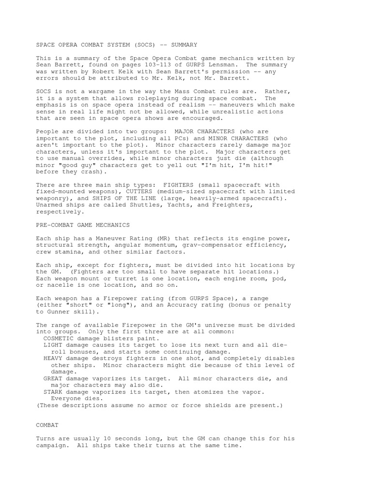 GURPS - Space Opera Combat System | PDF | Multistage Rocket | Rocket