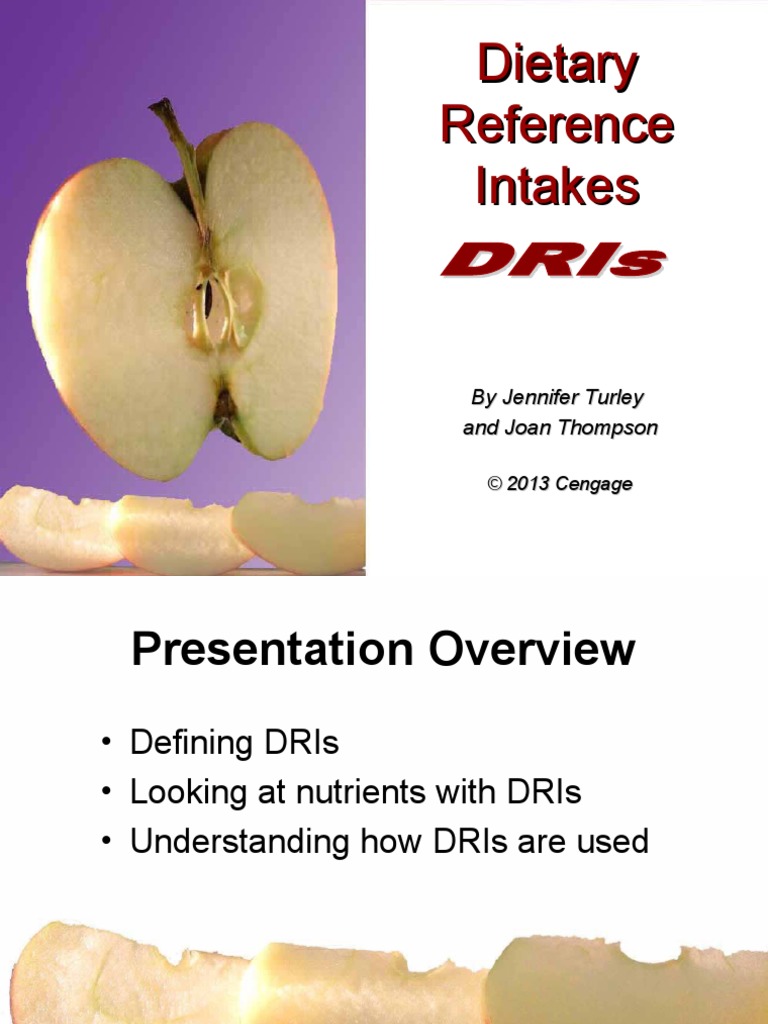 Understanding Dietary Reference Intakes | PDF | Nutrients | Vitamin