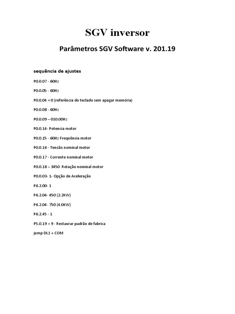 SGV Inversor | PDF