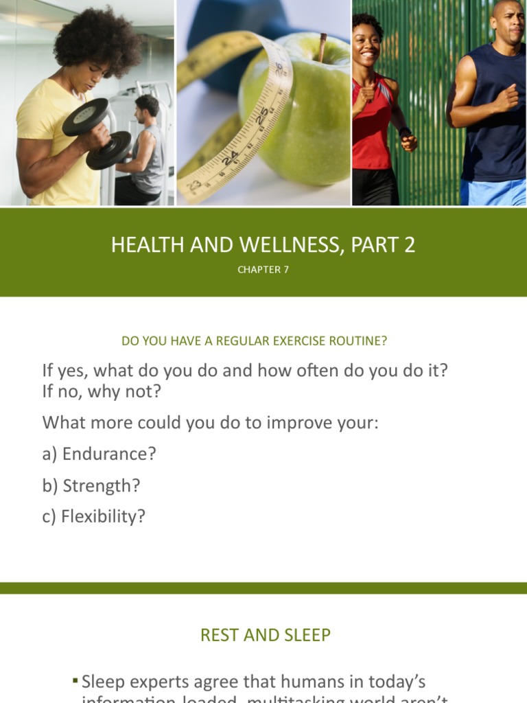 FMU 101 - Chap 7 - Health and Wellness Part 2 | PDF | Sleep | Sexually ... FMU 101 - Chap 7 - Health and Wellness Part 2 | PDF | Sleep | Sexually ...