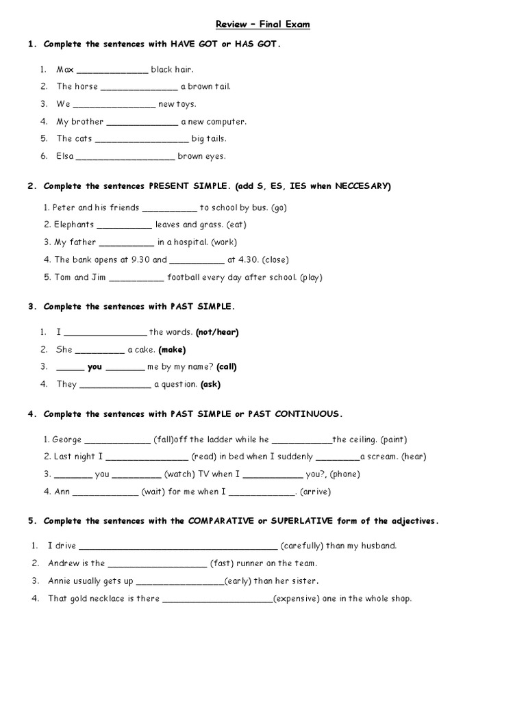 REVIEW - Final Exam Teens 3 | PDF REVIEW - Final Exam Teens 3 | PDF