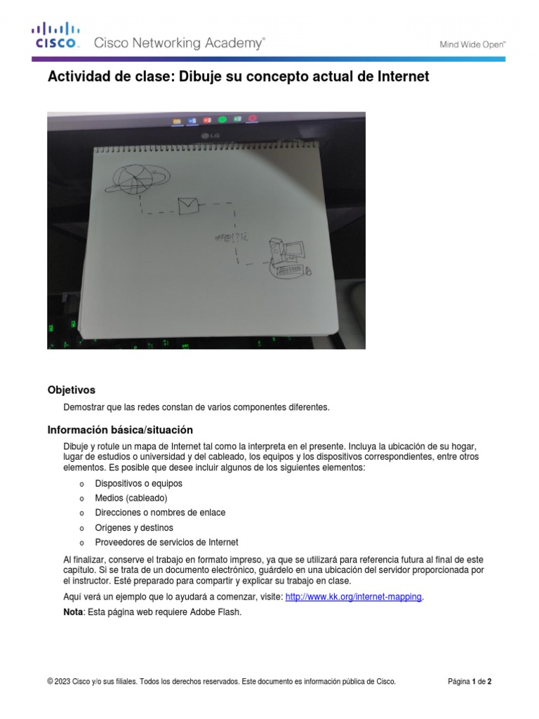 1.0.1.2 Class Activity - Draw Your Concept of The Internet | PDF ...