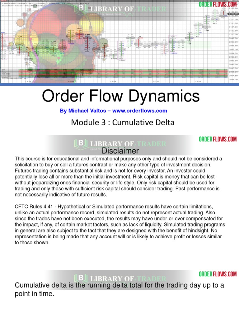 Cumulative Delta Trading Insights | PDF | Market Liquidity | Risk