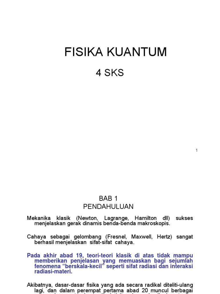Fisika Kuantum | PDF