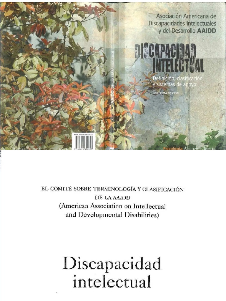 PDF Libro Aadi 2011 Discapacidad Intelectual Definicion Clasificacion y ...