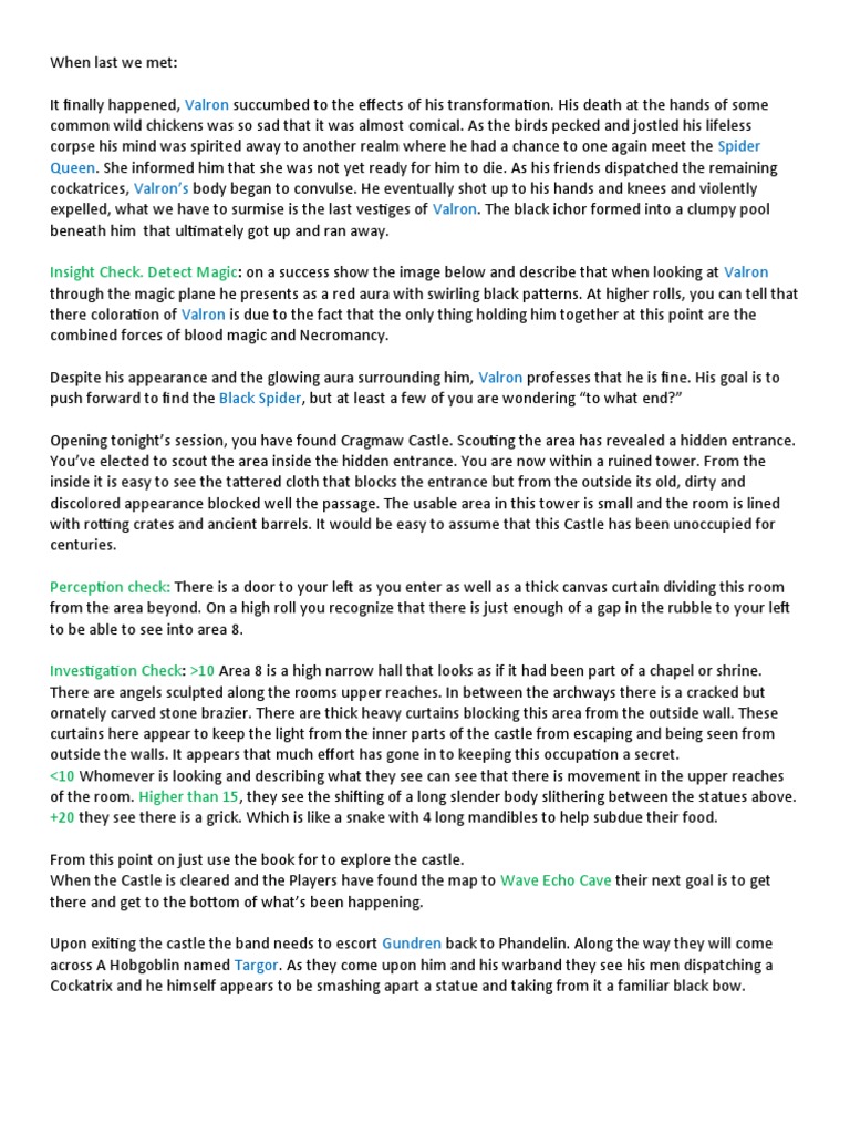 DND Session 5-15 | PDF