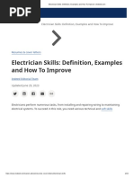 Essential Skills for Electricians | PDF | Electrician | Skill