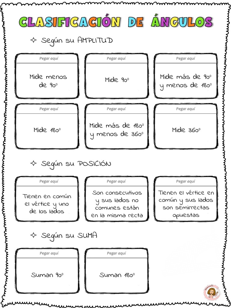 Clasificación Ángulos - Esquema | Descargar gratis PDF | Geometría ...