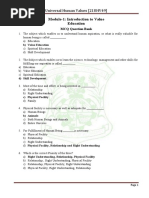 UHV MCQ Module 1 To 5 | PDF | Senses | Thought