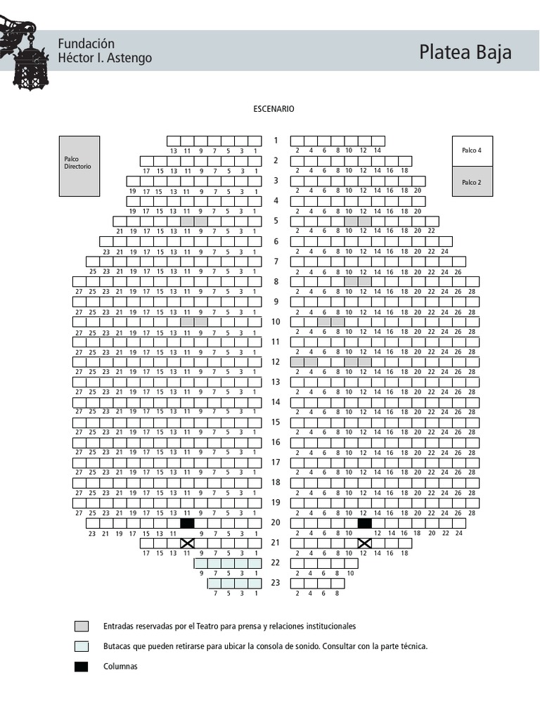 Plano Platea Baja | PDF