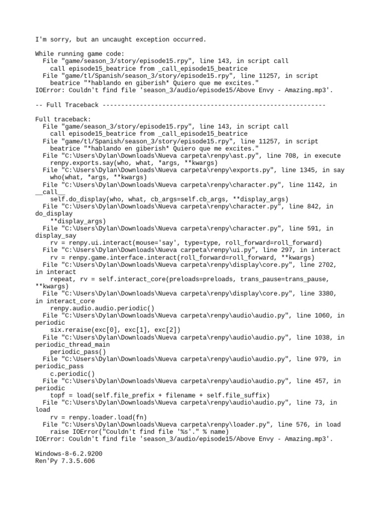 Traceback | PDF | Computing | Software Traceback | PDF | Computing | Software