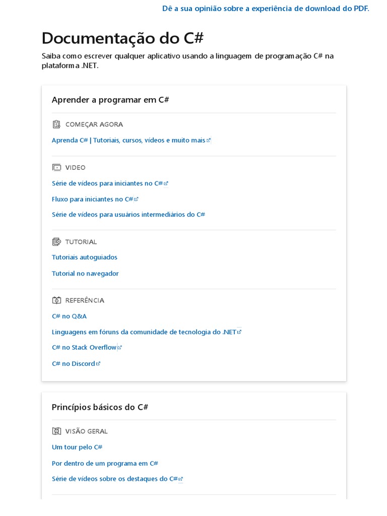 Dotnet Csharp en | PDF | C Sharp (linguagem de programação) | Classe ...