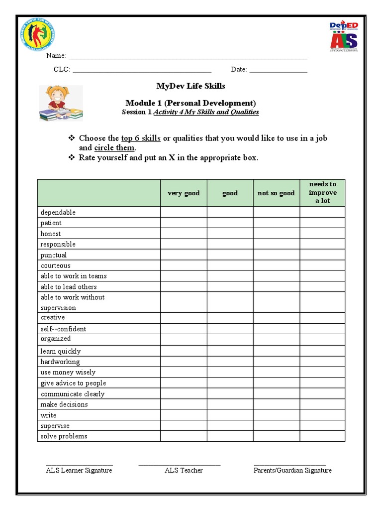 My Dev Session 1 Activity 4 | PDF | Learning | Behavior Modification