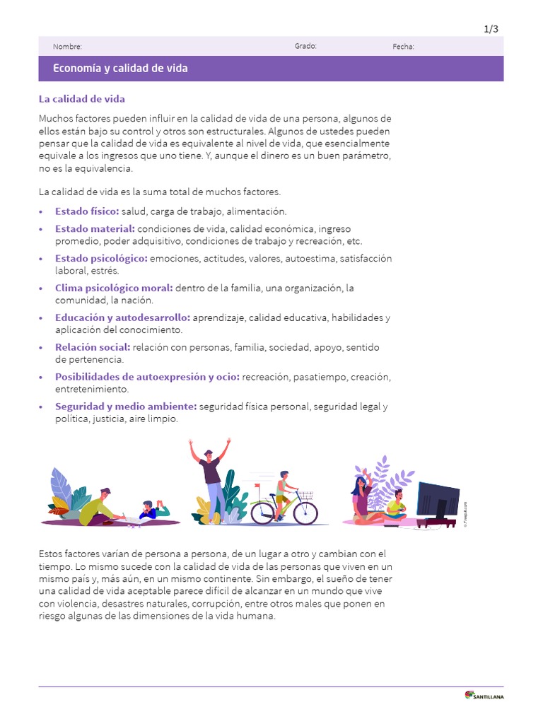 Social Es | PDF | Calidad de vida | Recreación