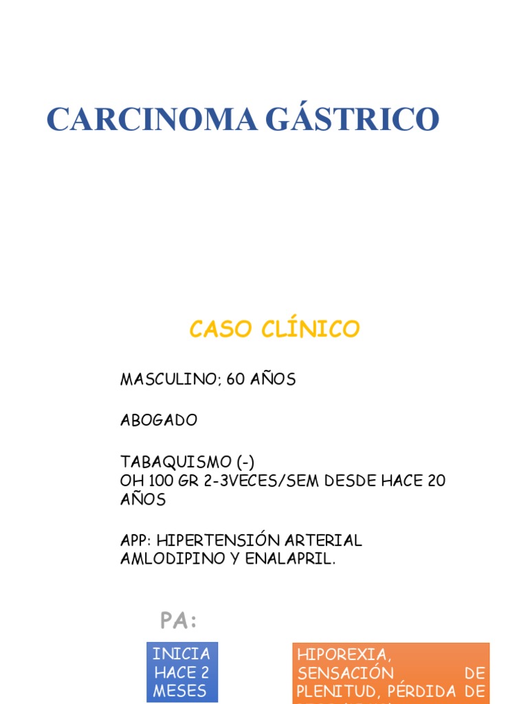 Copia de CA GASTRICO-LINF-GIST 21 | PDF | Cáncer | Metástasis