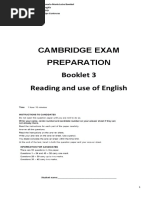 B2 First For Schools Sample Paper 1 RUE 2022 | PDF | Bus