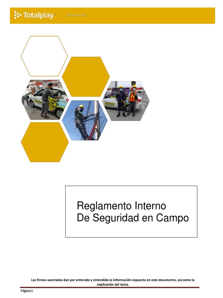 Reglamento Interno de Seguridad en Campo V3 | PDF | Escalera | Riesgo