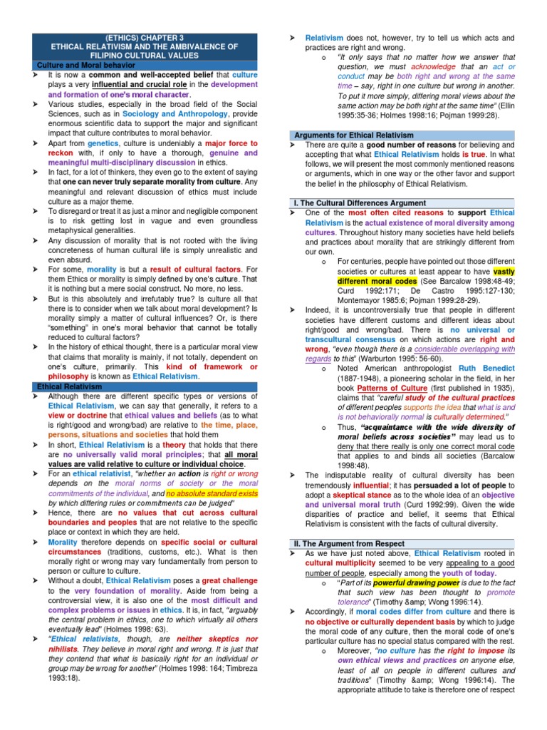 Chapter 3 | PDF | Relativism | Morality
