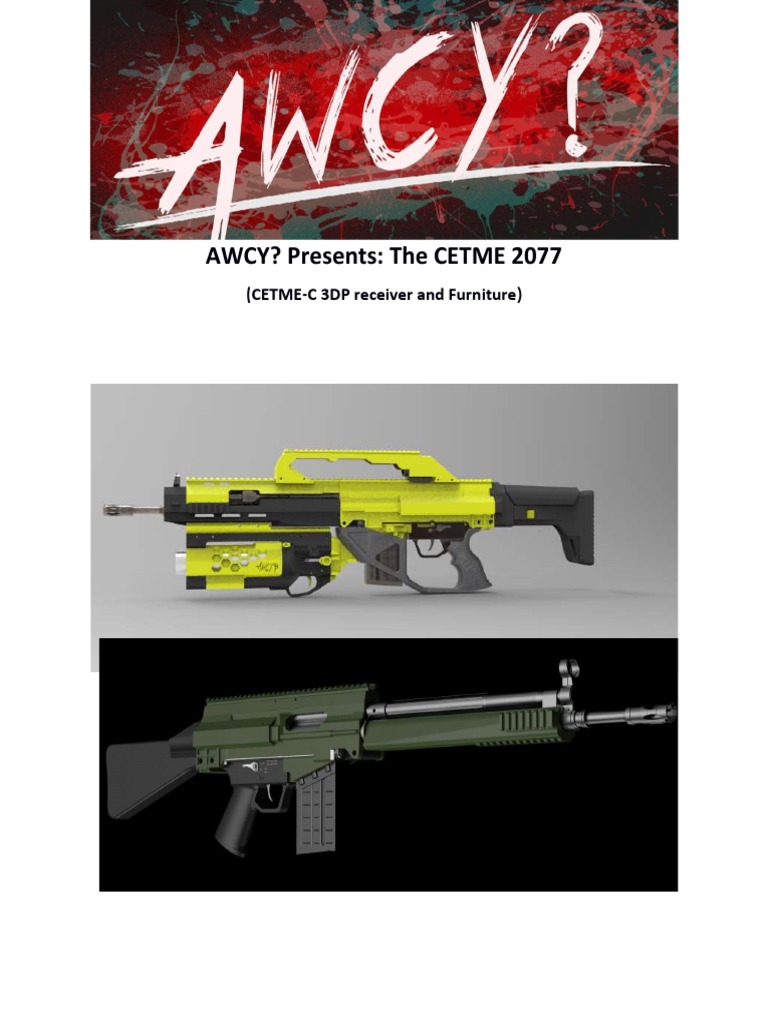 AWCY? CETME 2077 Build Guide | PDF | Trigger (Firearms) | Drill