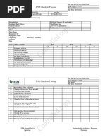 7.electrical LOTO Check List Inspection | PDF | Electric Power | Equipment