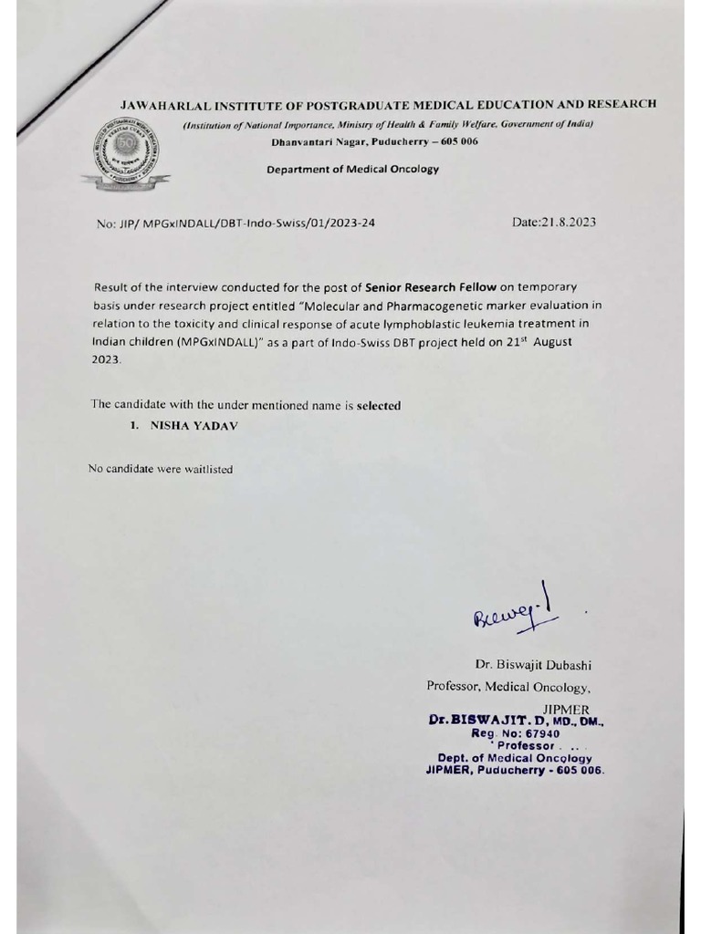 SRF - Selection List | PDF