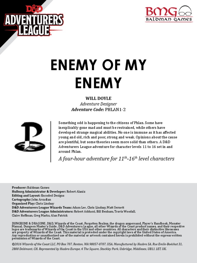 Enemy of My Enemy | PDF | Dungeons & Dragons | Wizards Of The Coast