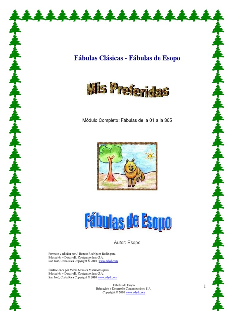 Fábulas De Esopo Pdf Fábula