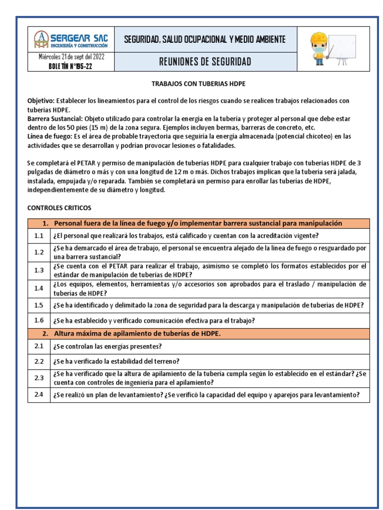 195-22 SGA Reunión de Seguridad | PDF