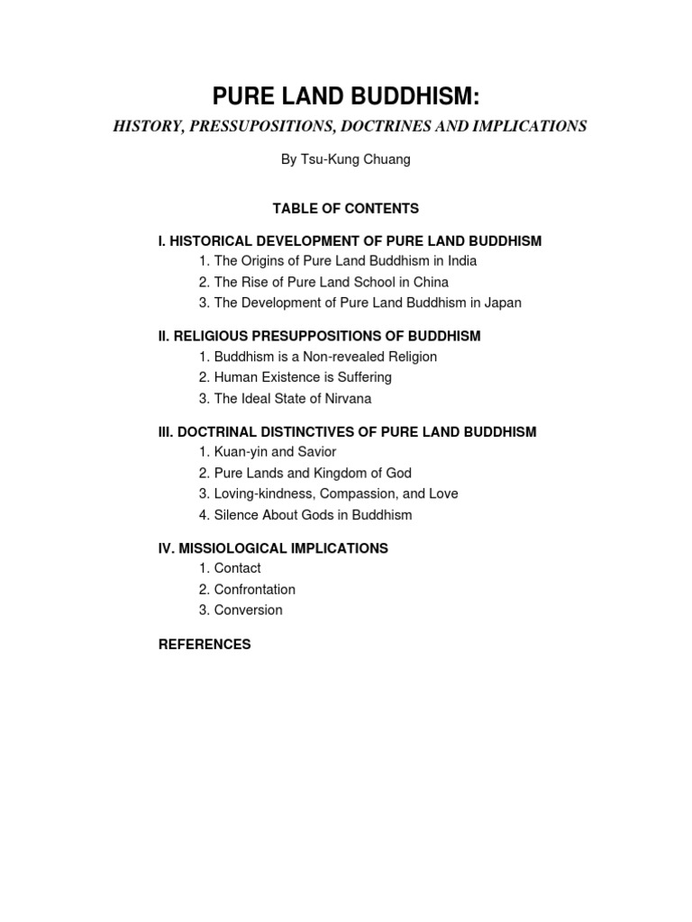 Pure Land Buddhism Overview and Insights | PDF | Mahayana | Bodhisattva