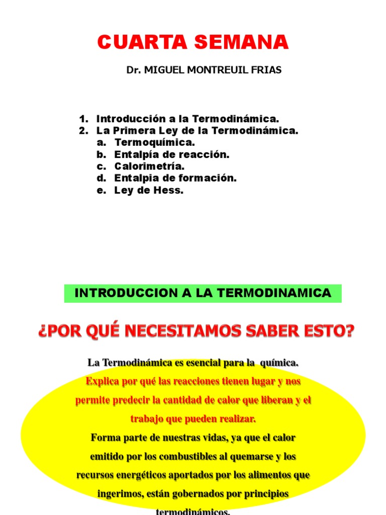 Actualizado Hasta Calorimetro P Cte PRIM LEY TERMIO | PDF | Entalpía ...