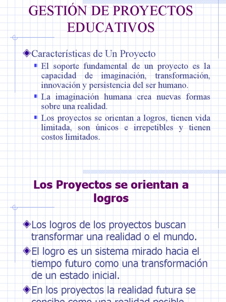 Gestión de Proyectos Educativos | PDF | Diseño | Realidad