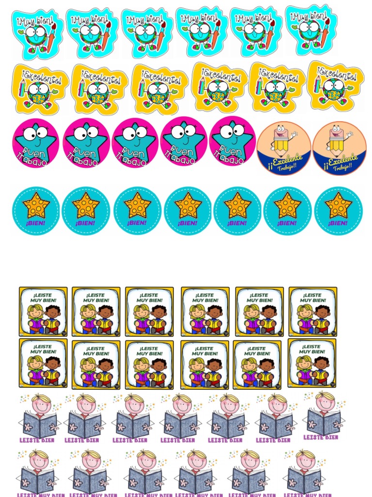 Stickers Corrección | PDF Stickers Corrección | PDF