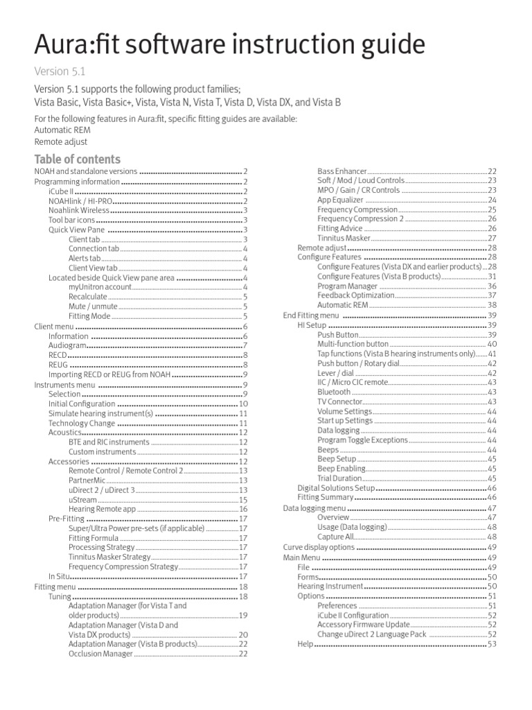 UN Instruction Guide Aurafit v5.1 8.5x11in EN V2.00 028-6124-02 | PDF | Bluetooth | Telephone