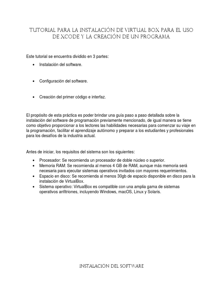 Instalación de Virtualbox | PDF | Software | Interfaces gráficas de usuario