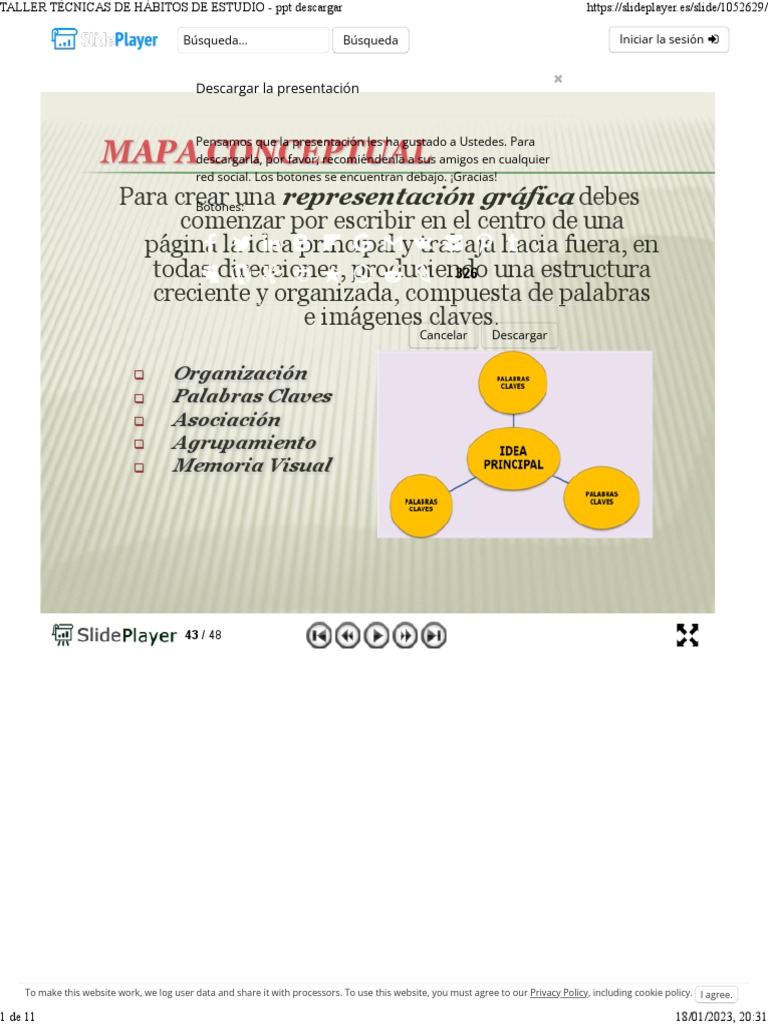 TALLER TÉCNICAS DE HÁBITOS DE ESTUDIO - PPT Descargar | PDF | Aprendizaje | Ciencias del ...