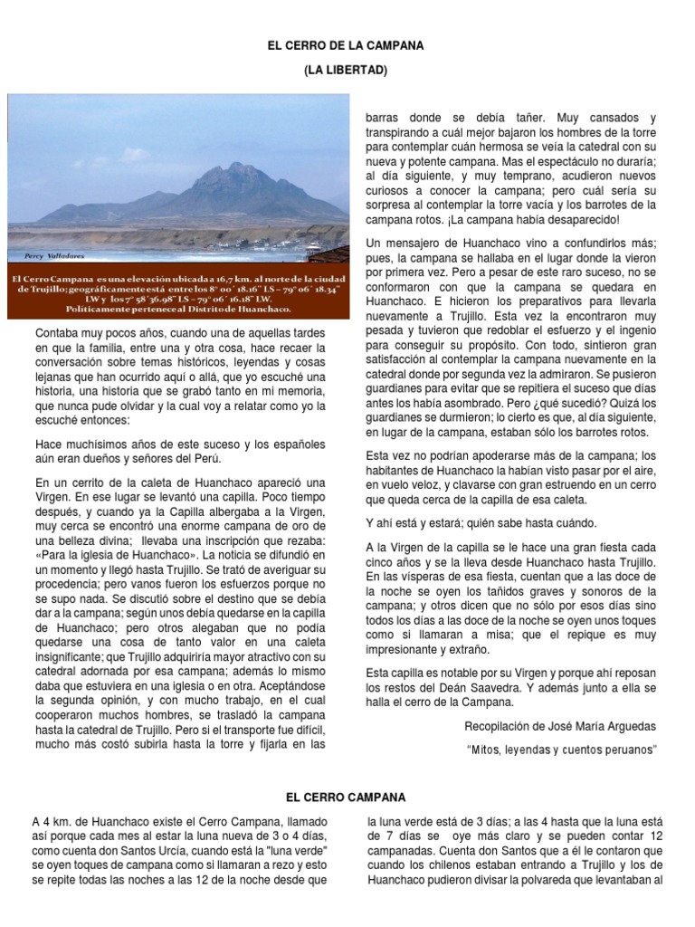 El Cerro de La Campana | PDF