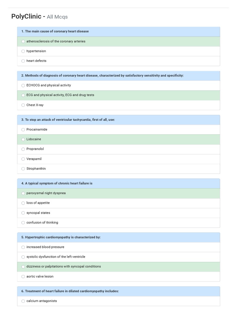 Polyclinic All | Download Free PDF | Heart | Myocardial Infarction