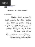 Ayat Dan Hadits Tentang Moderasi Beragama | PDF