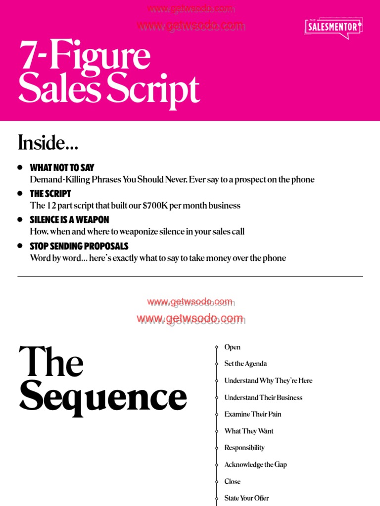 01-Sales Script 102818 | PDF | Sales | Economies