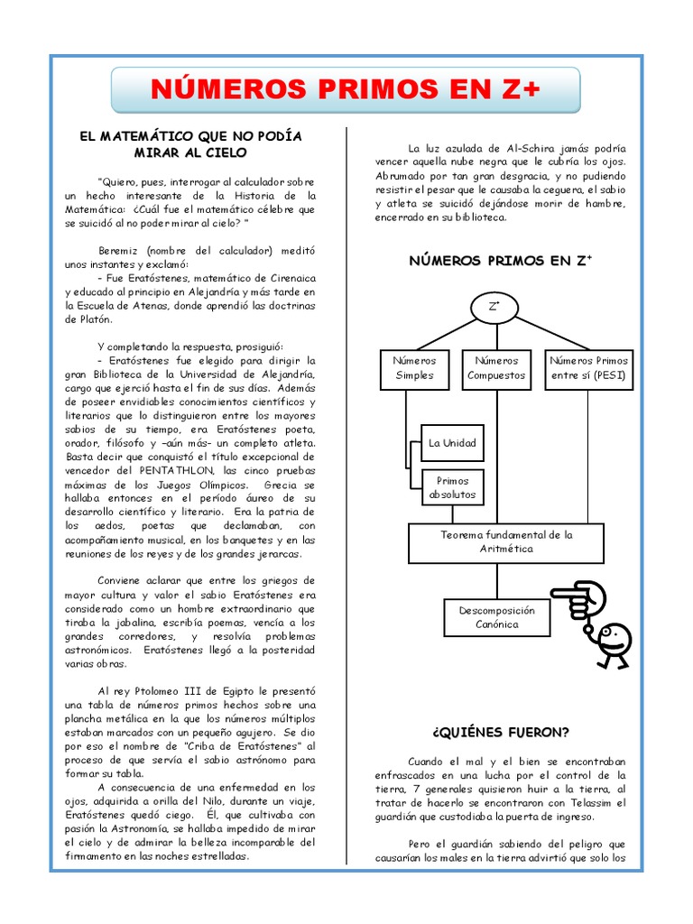Números Primos | PDF | Aritmética | Matemáticas