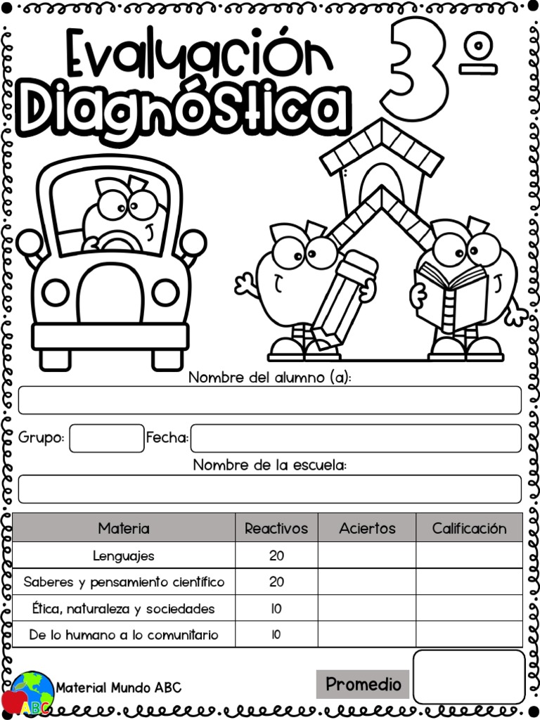 Diagnostico-Tercer Grado | PDF | Ciencias de la Tierra