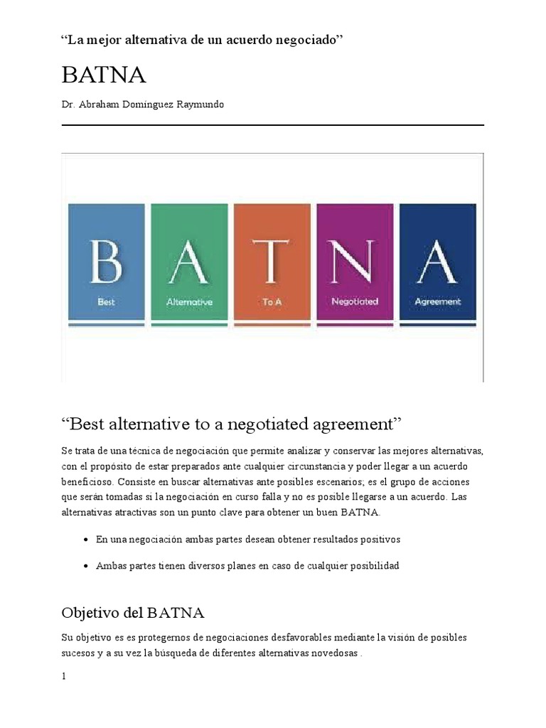 Batna | PDF | Negociación