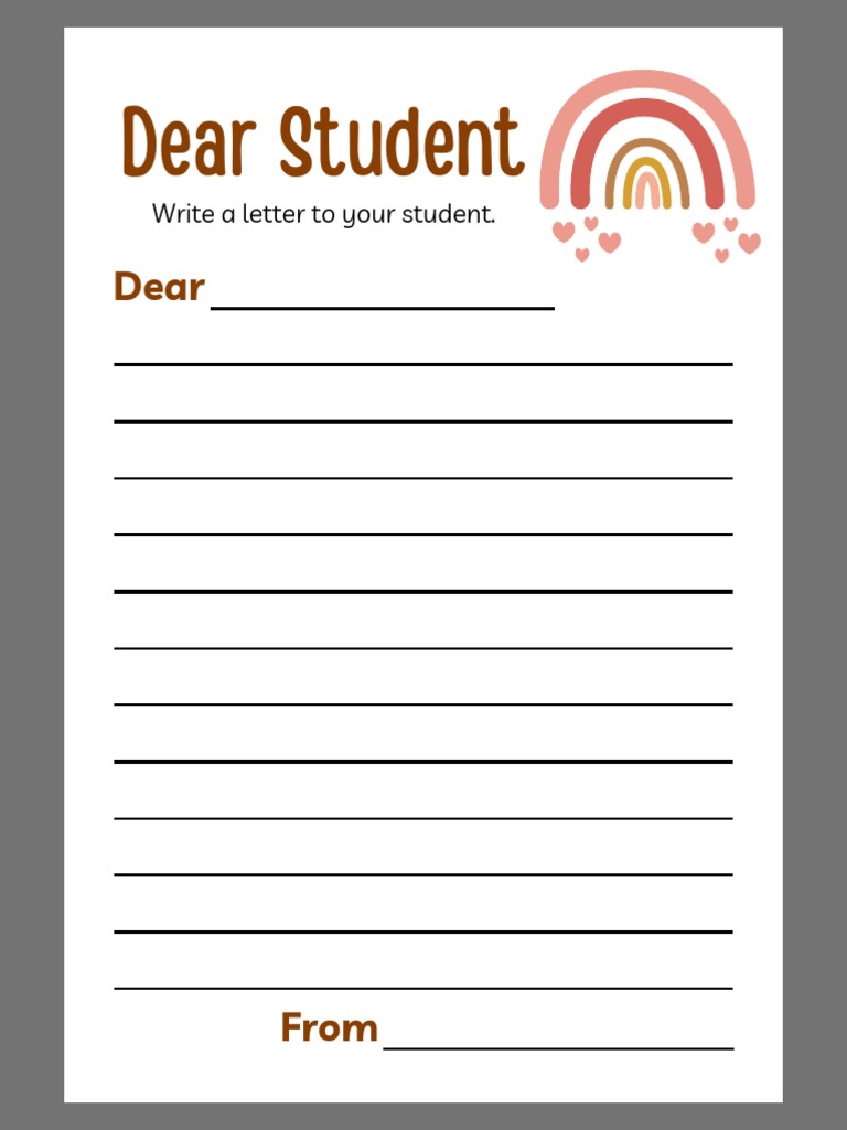 Dear Student | PDF