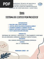Mapa Mental - Sistema de Costos Por Procesos | PDF