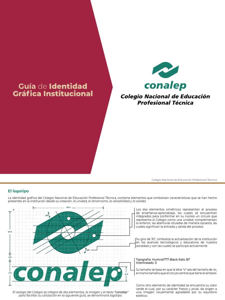 Guía Identidad CONALEP 2023 | PDF | Color | Logos