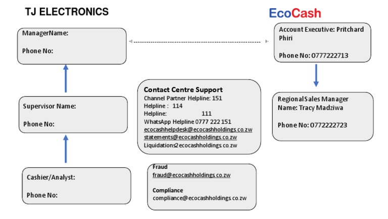 EcoCash DMT Organogram 2023-GM Holdings | PDF